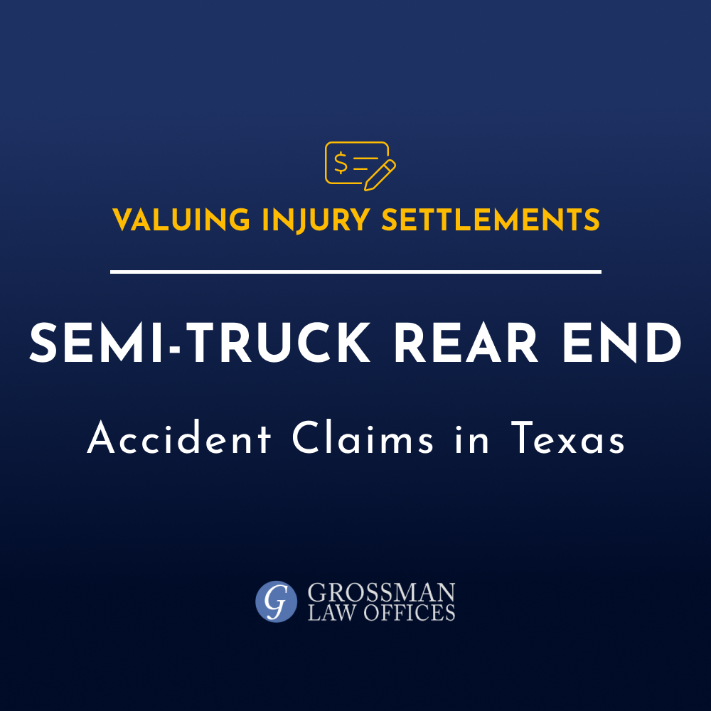 How Much Are Rear-End Truck Accident Settlements in Texas?