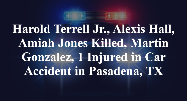 Harold Terrell Jr., Alexis Hall, Amiah Jones Killed, Martin Gonzalez, 1 ...